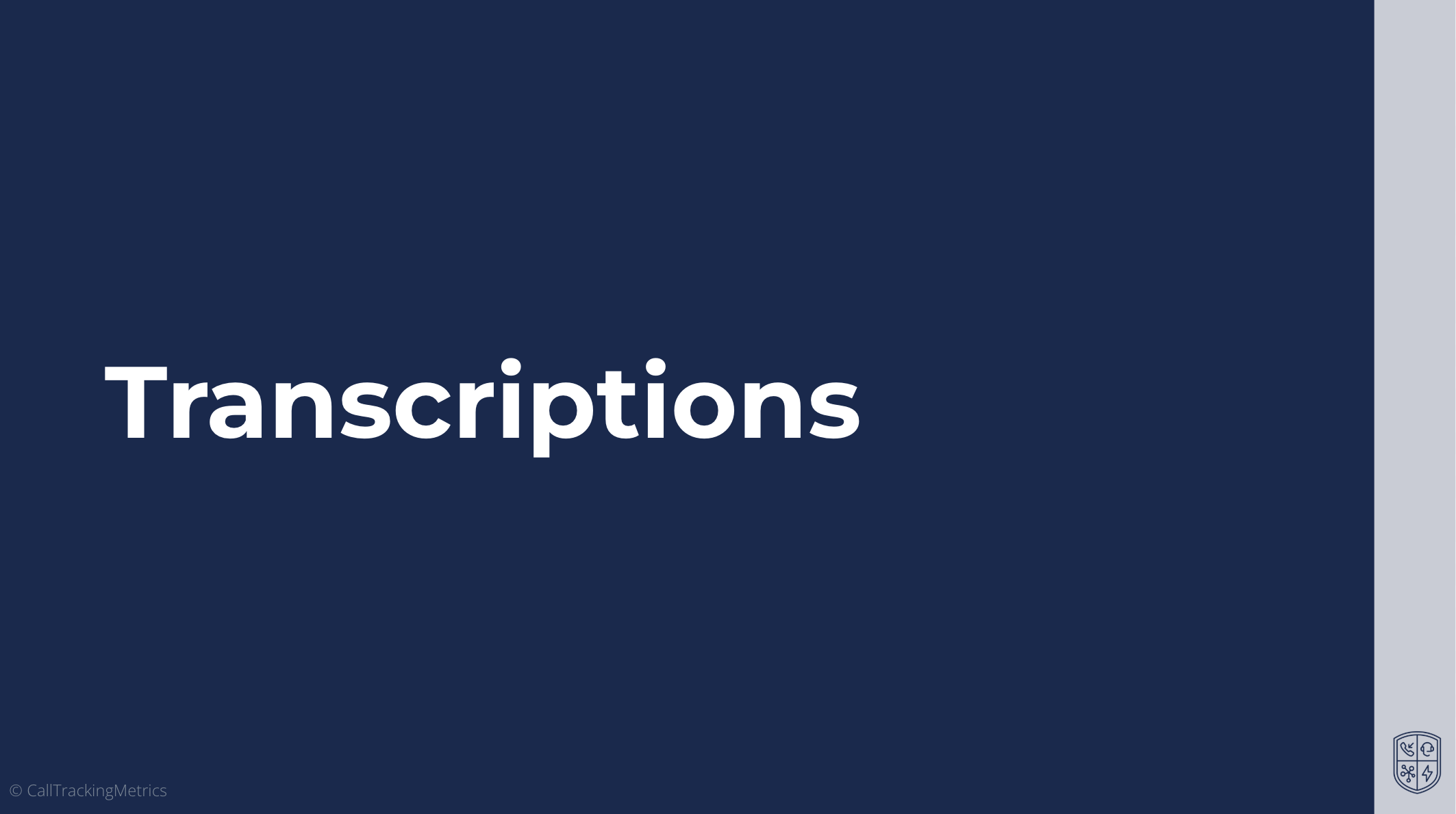 Transcriptions | CTM Training Center